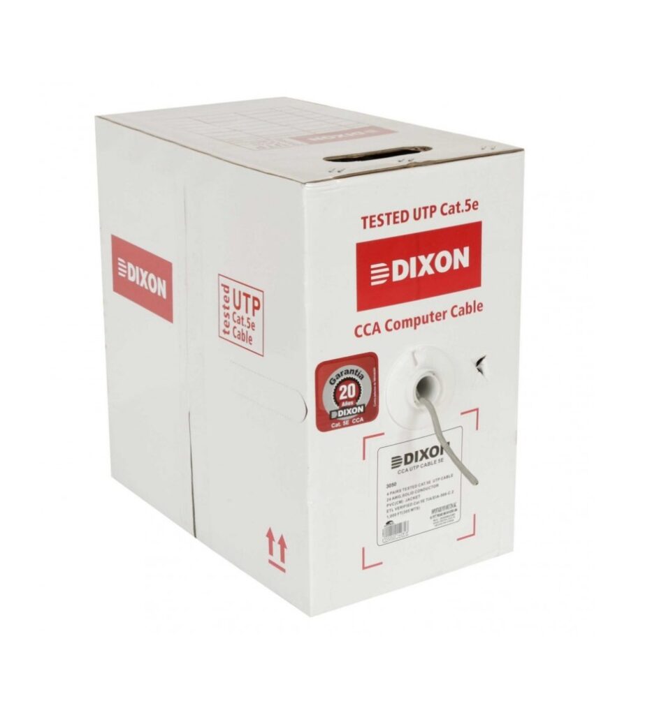 Caja de cable UTP DIXON Cat5e 3050 305mts – TECOPERU